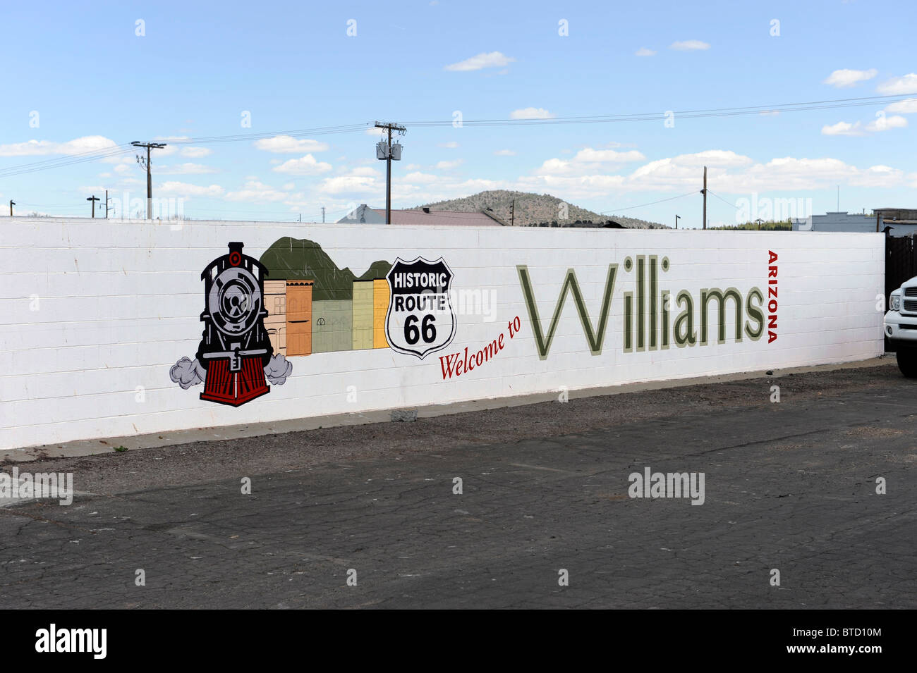 Historic Route 66 Williams Arizona Gateway to the Grand Canyon Stock ...
