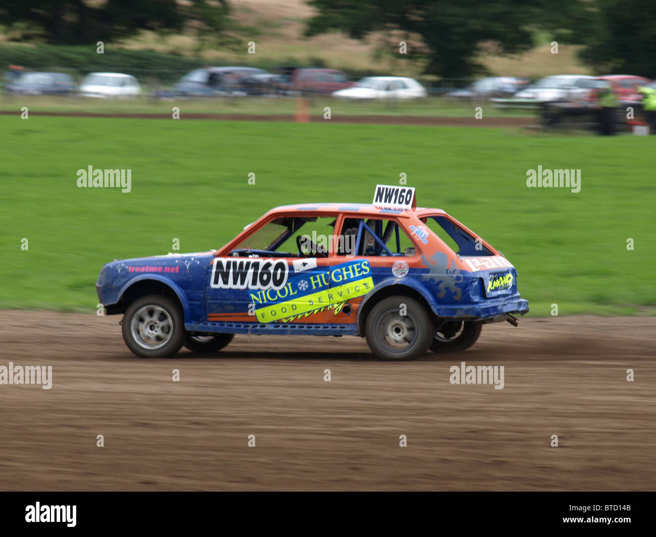 A slow pan of a quick car Stock Photo - Alamy