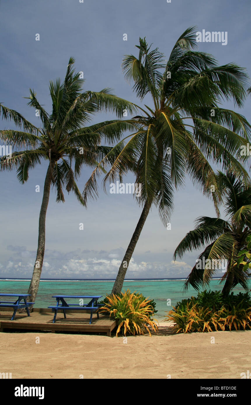 Moana Sands on Rarotonga in the Cook Islands Stock Photo - Alamy