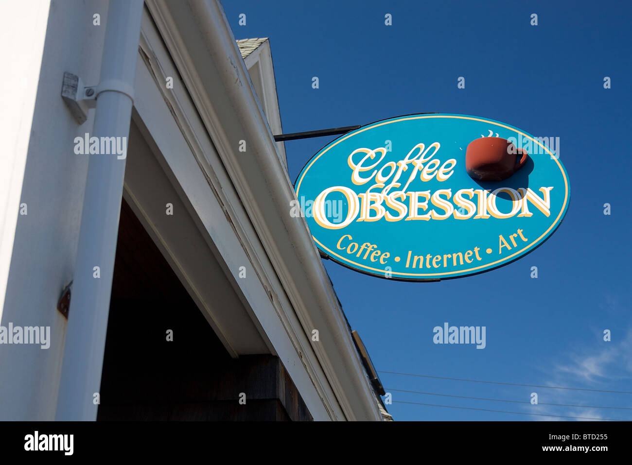 Sign for a cafe Stock Photo - Alamy