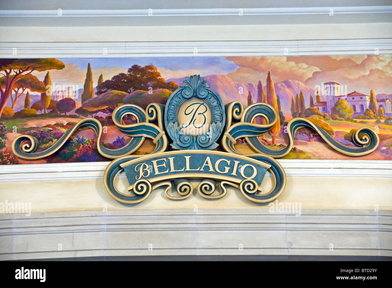 Bellagio hotel sign hi-res stock photography and images - Alamy