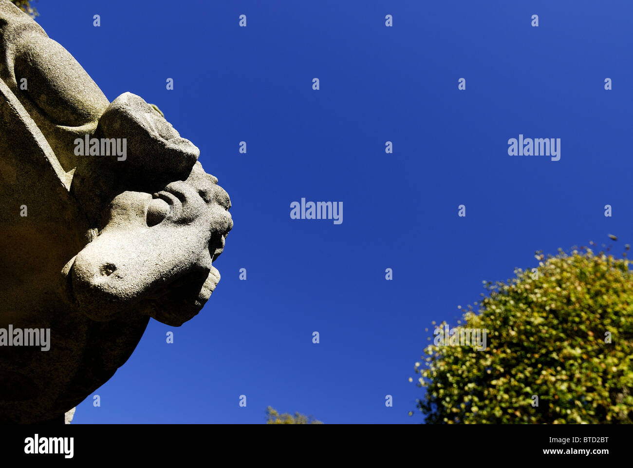 A stone carving or a ram Stock Photo - Alamy