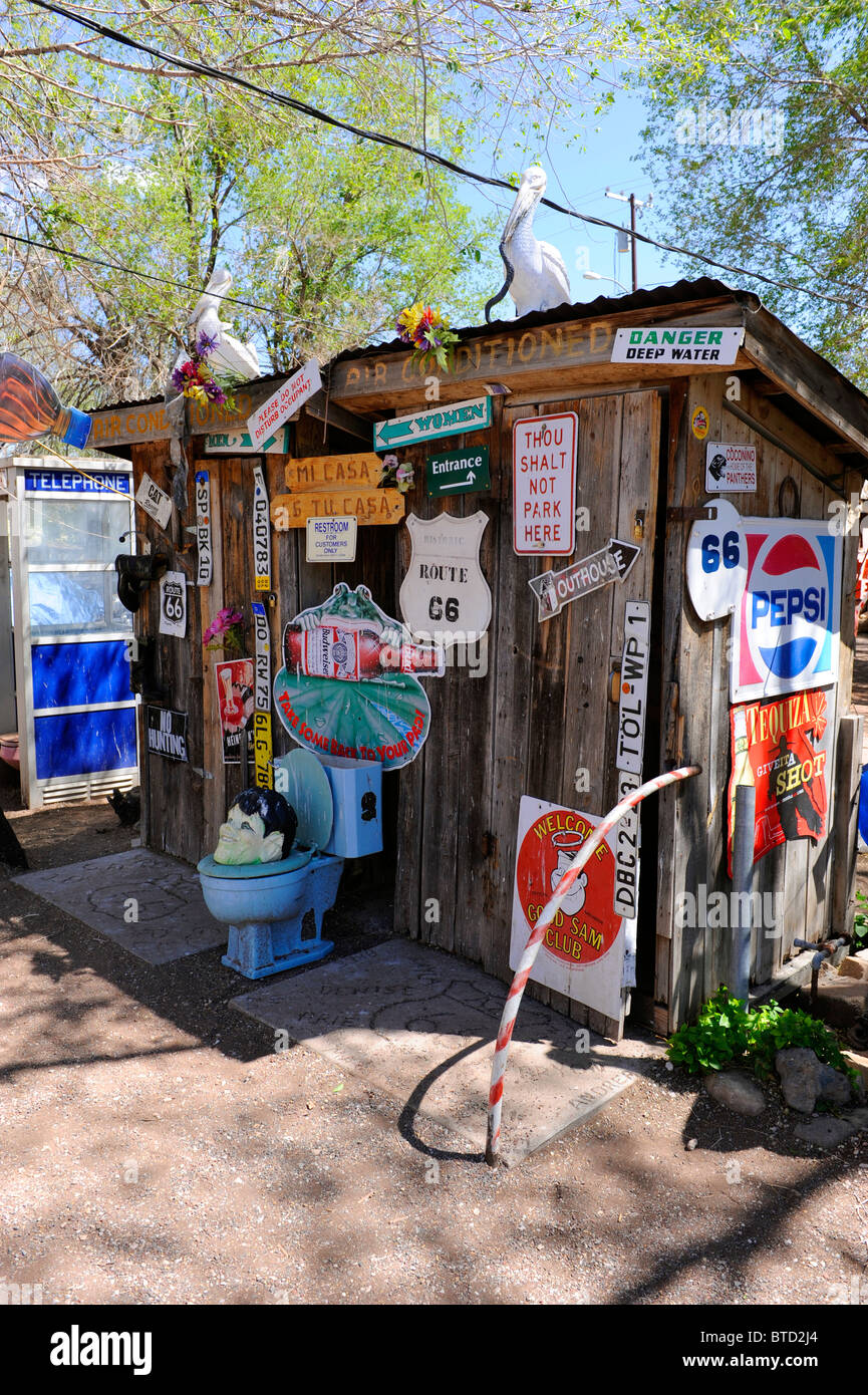 Signs and Decorations around Snow Cap Inn Seligman Arizona Route 66 ...