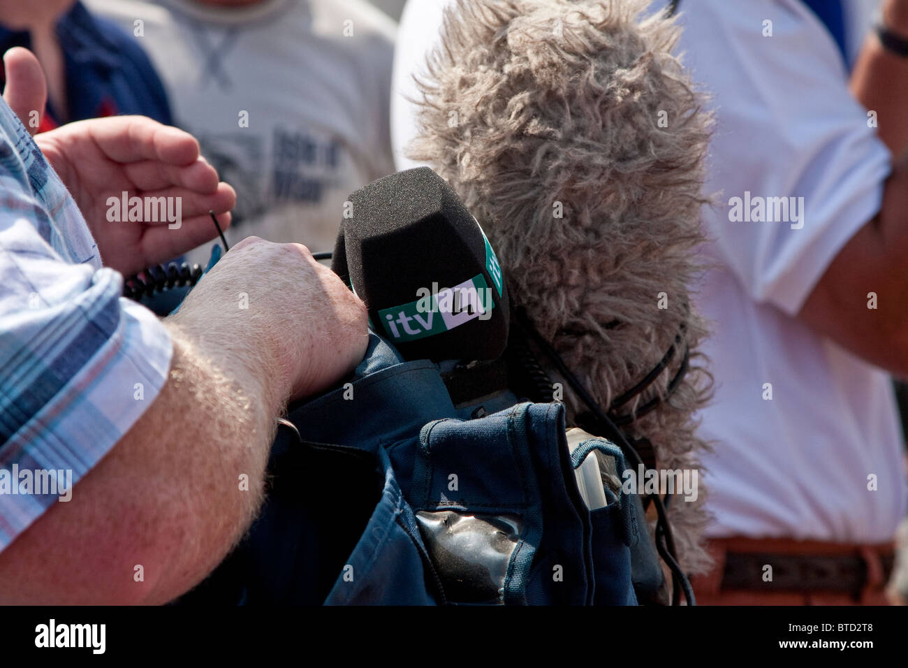 Itv microphone hi-res stock photography and images - Alamy