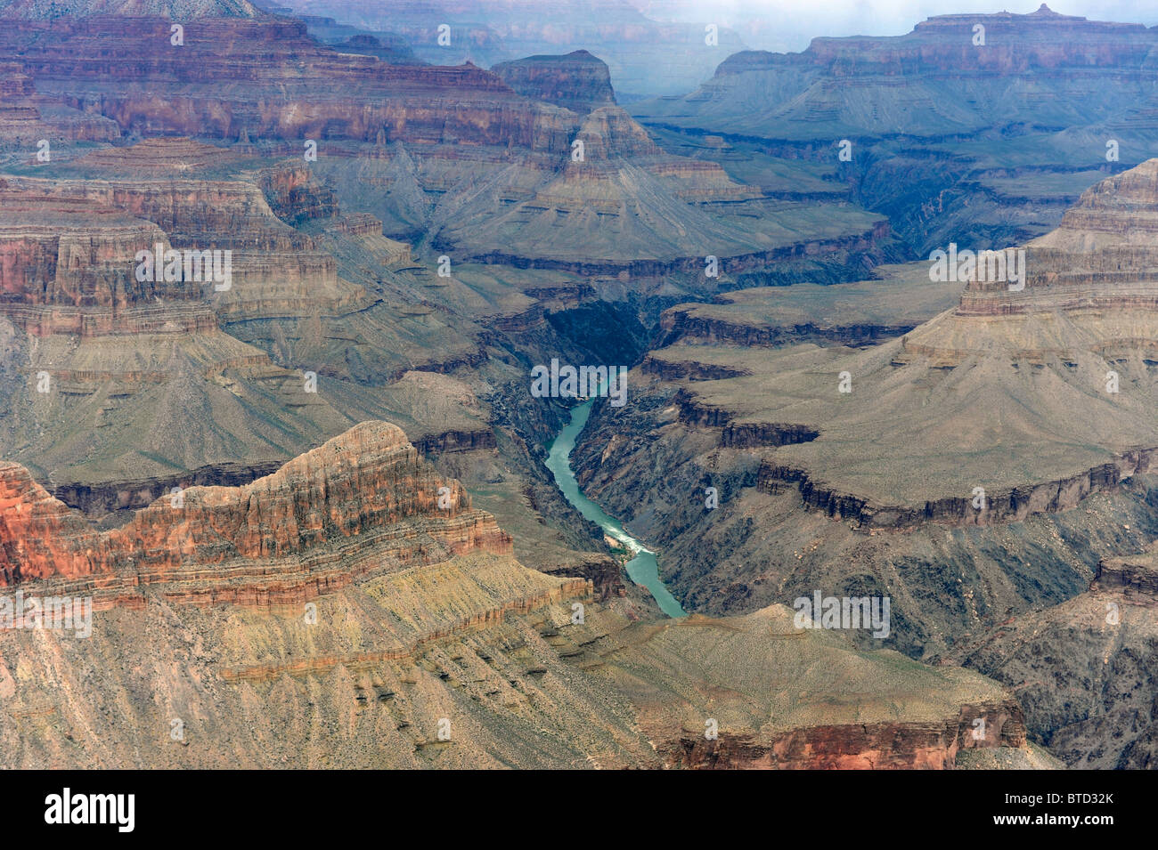 View of Colorado River at Mohave Point Grand Canyon National Park ...