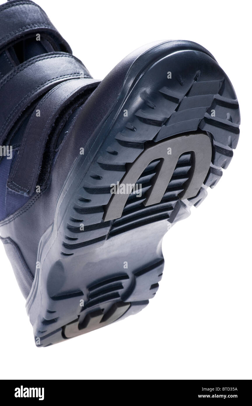 object on white - winter shoes for child close up Stock Photo - Alamy