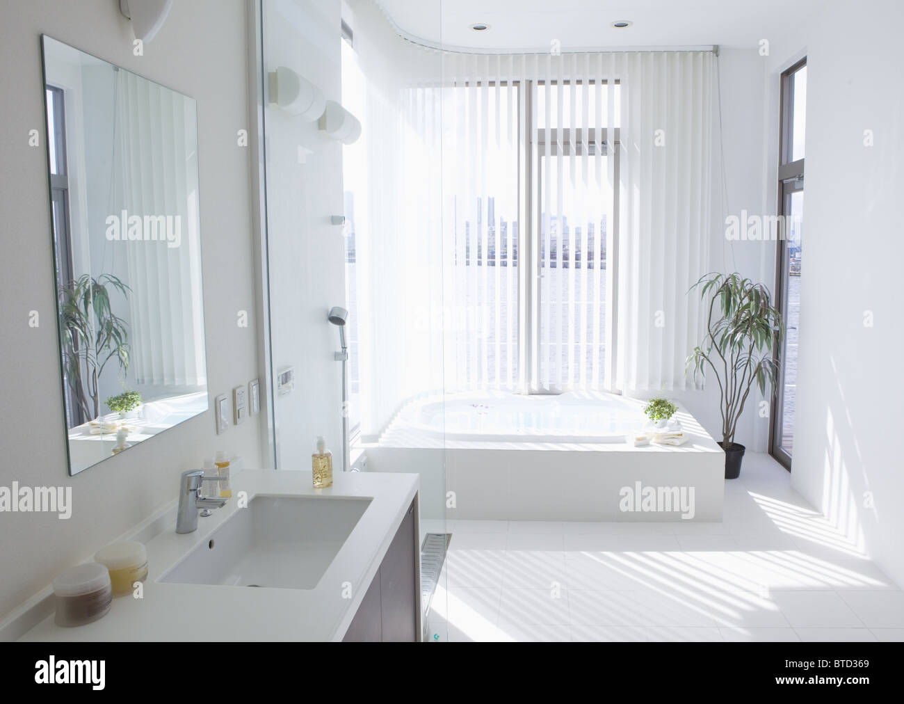 Basin in bathroom Stock Photo - Alamy