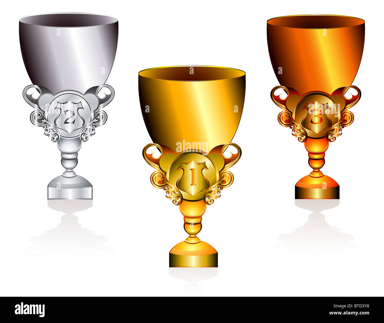 Gold cup trophy racing Cut Out Stock Images & Pictures - Alamy
