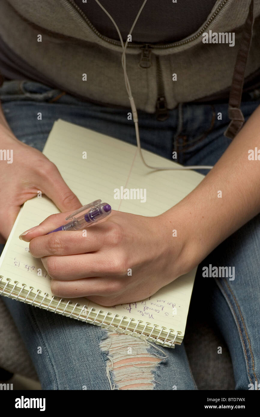 Writing Young Left Handed Woman High Resolution Stock Photography and ...