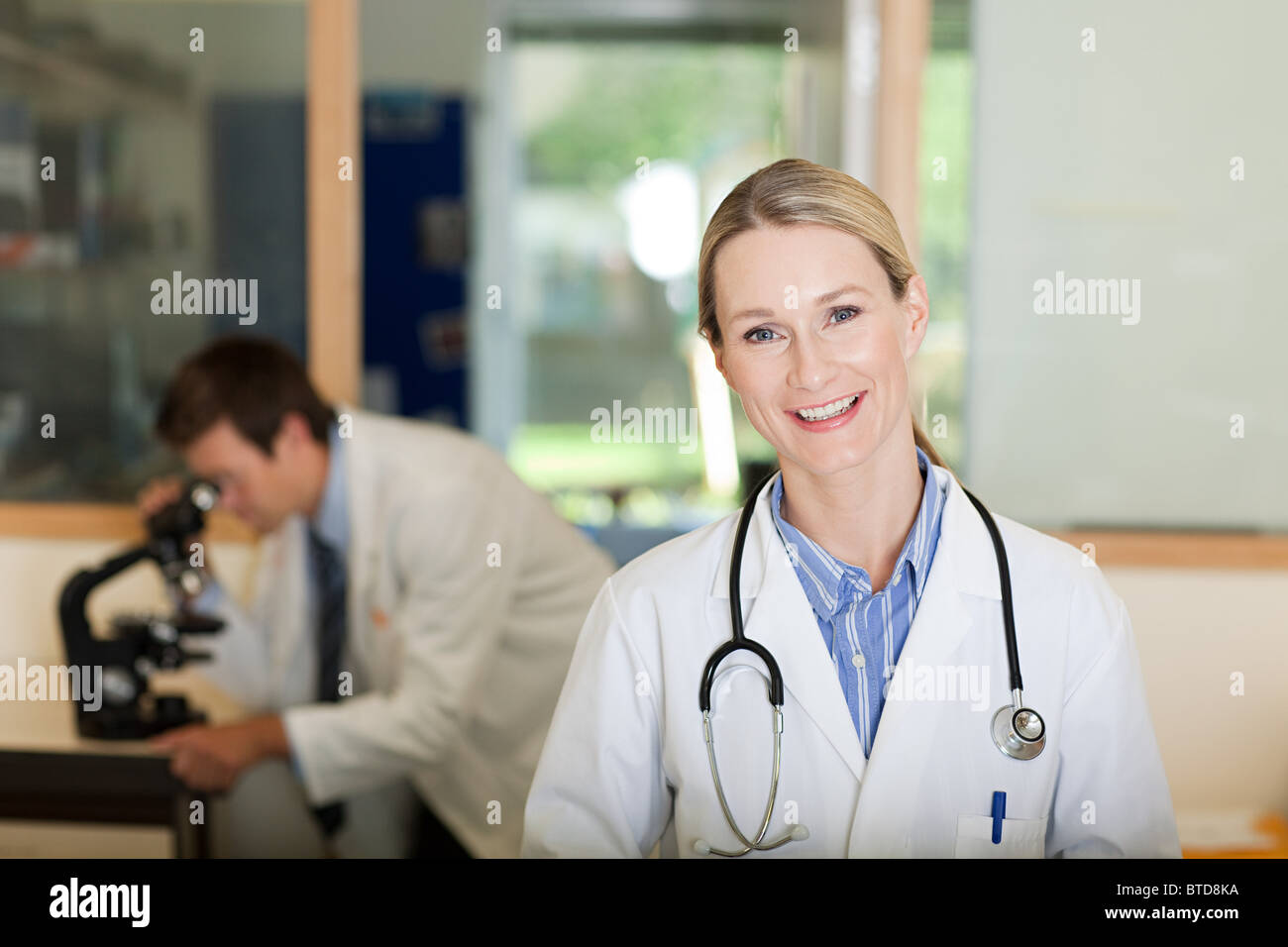 Doctor in laboratory Stock Photo - Alamy
