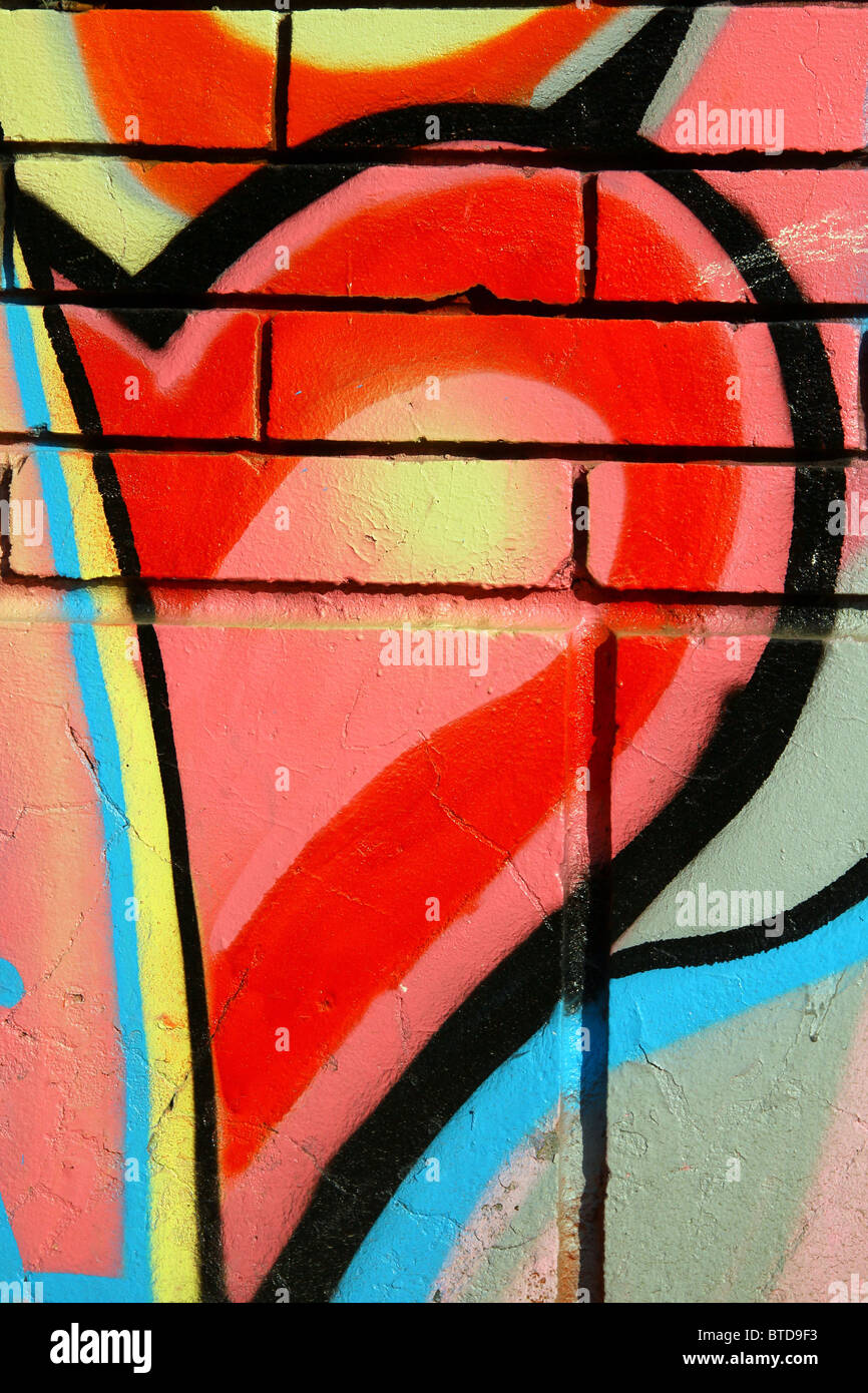Bright graffiti hi-res stock photography and images - Alamy