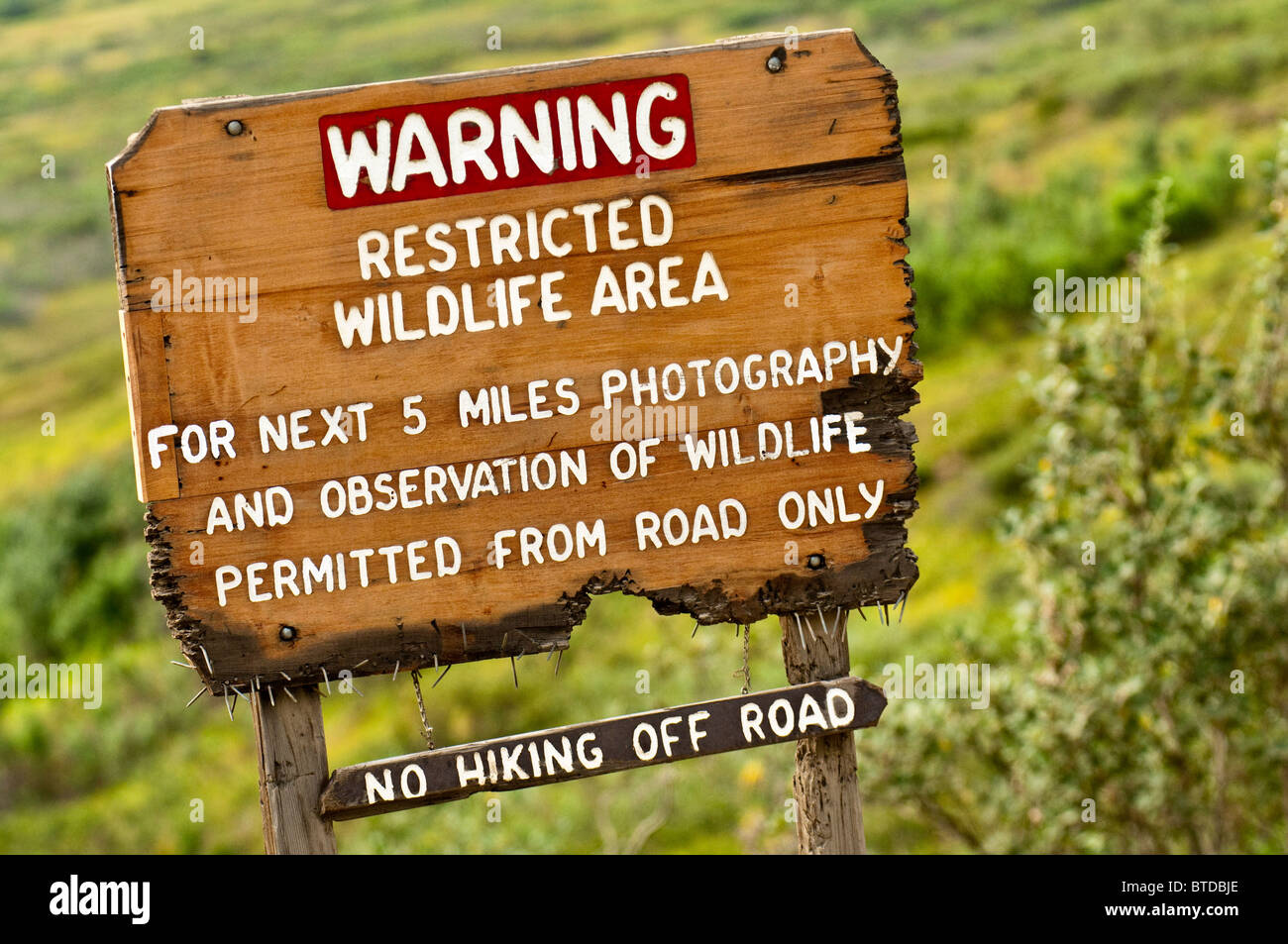 Bear country sign hi-res stock photography and images - Alamy