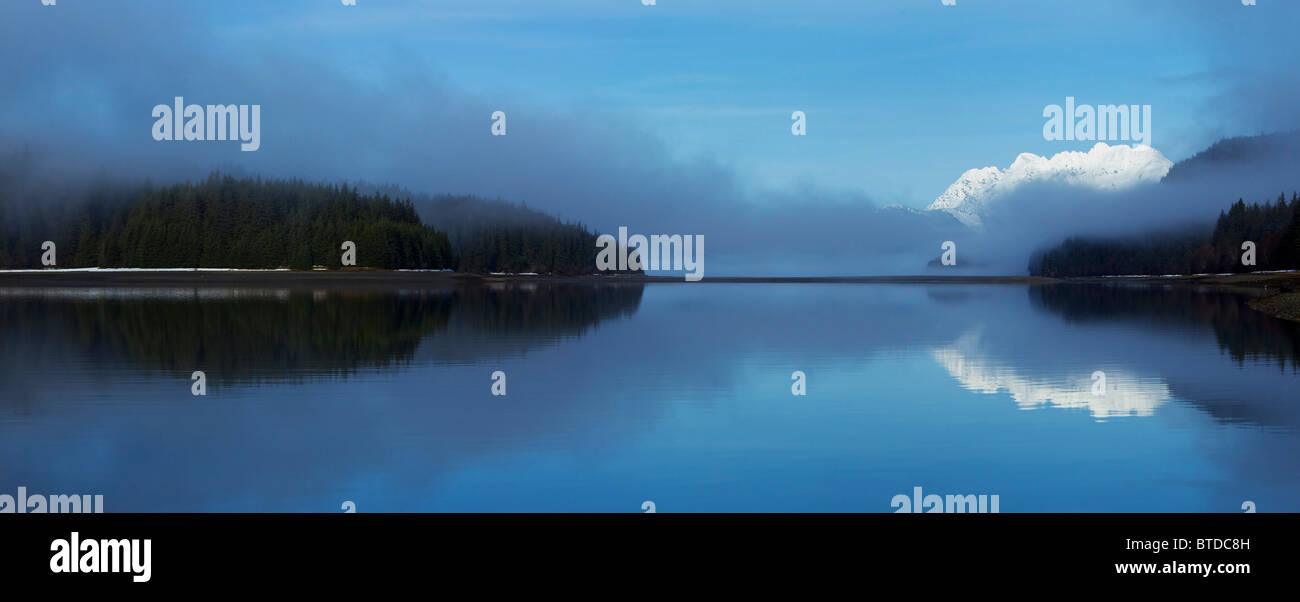 Panorama view of Lion's Head and Echo Cove in Berners Bay, Tongass ...