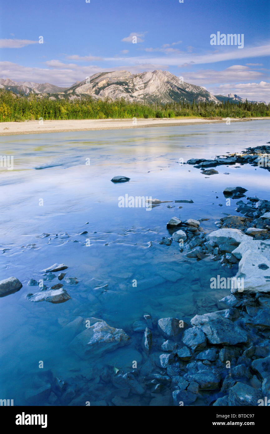 Shoreline of the Alatna River, a National Wild and Scenic River in ...