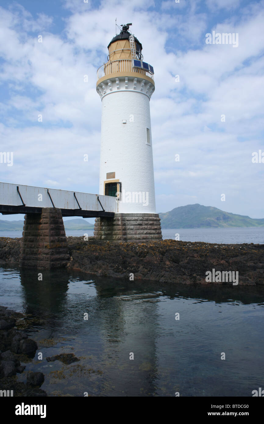 Rubha nan gall Lighthouse Isle of Mull Scotland June 2007 Stock Photo ...