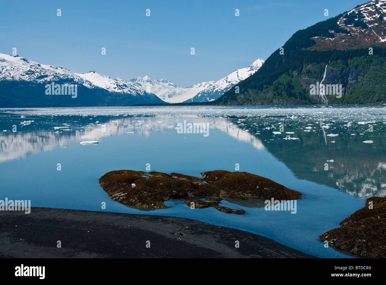 Harriman Glacier and Harriman Fjord in Barry Arm, Chugach National ...
