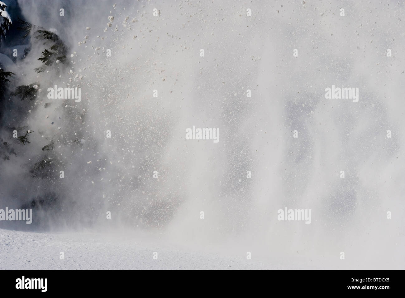 Avalanche snow hi-res stock photography and images - Alamy
