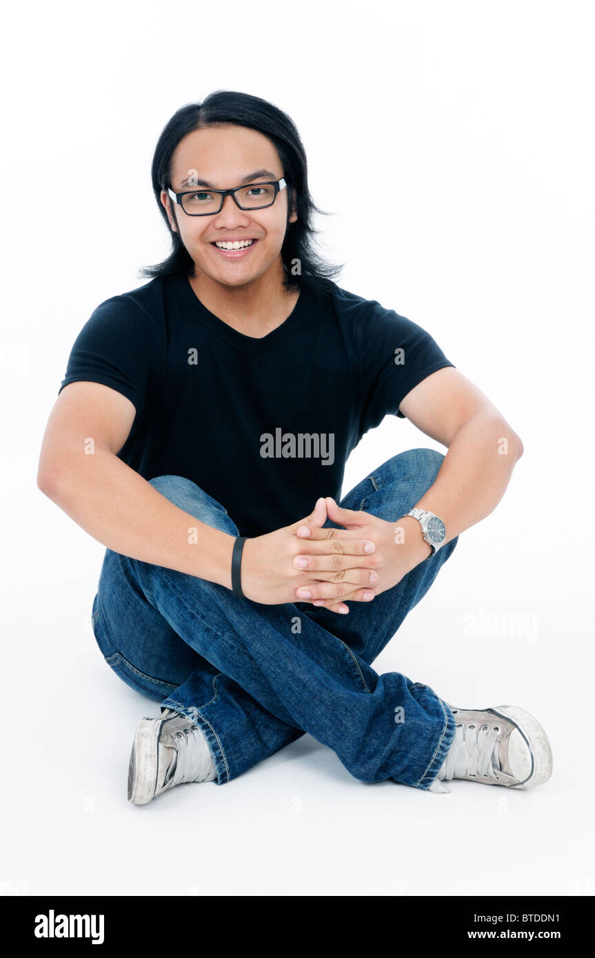 Man sitting relaxed hi-res stock photography and images - Alamy