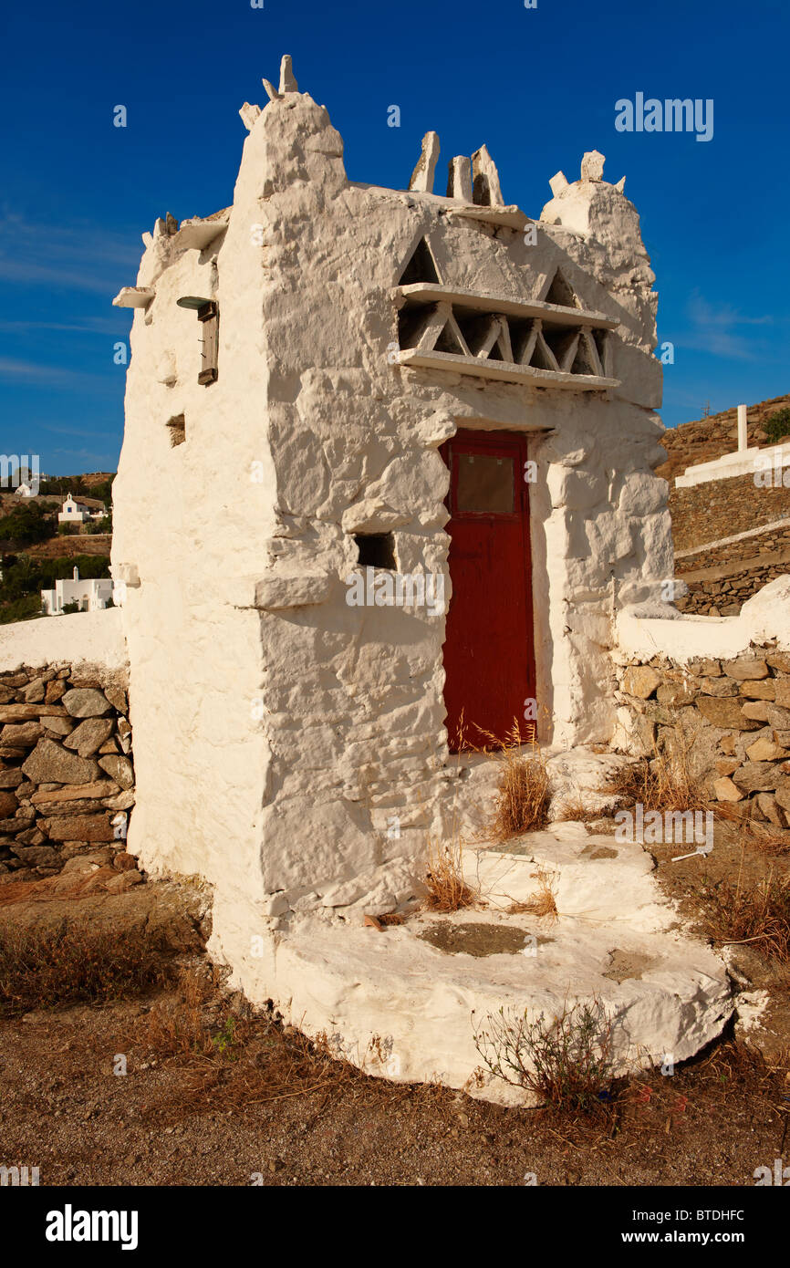 The dove-cote of the Folklore Museum. Mykonos Upper Chora. Cyclades ...