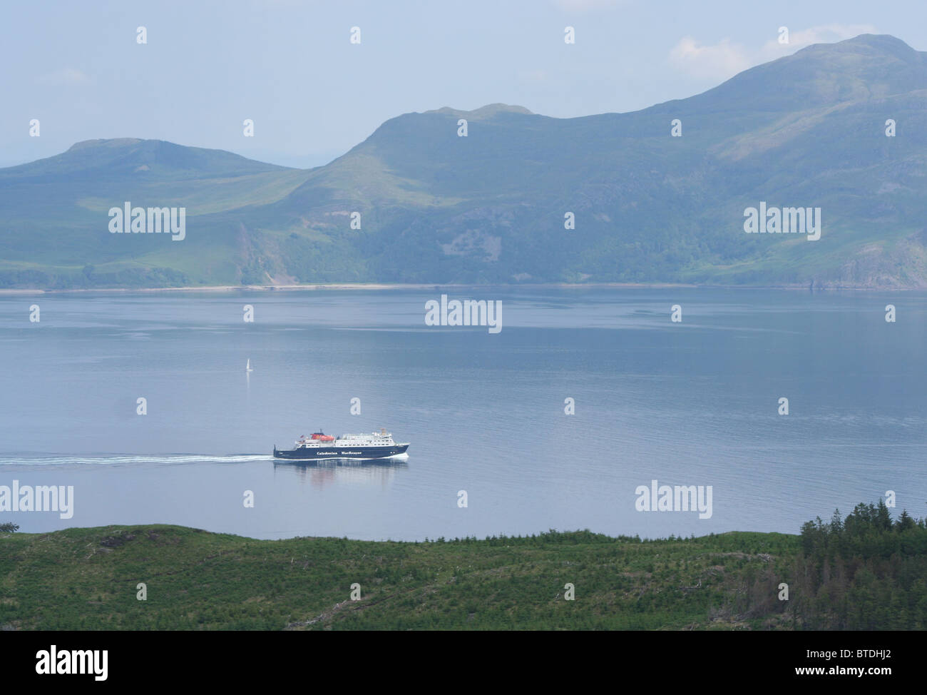 Calmac Ferry in sound of Mull Scotland June 2007 Stock Photo - Alamy