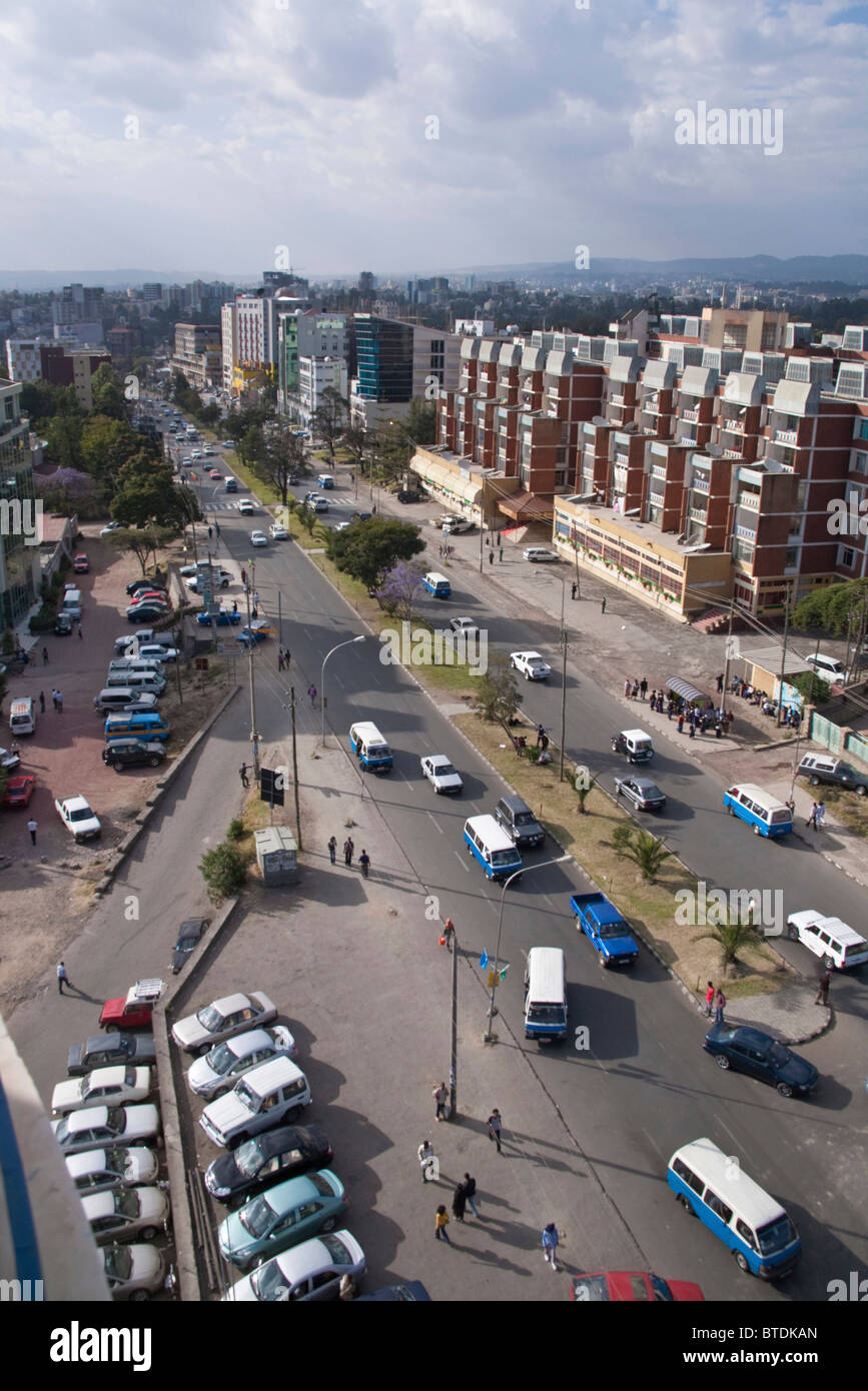 Aerial daytime view of Addis Abbaba Stock Photo - Alamy