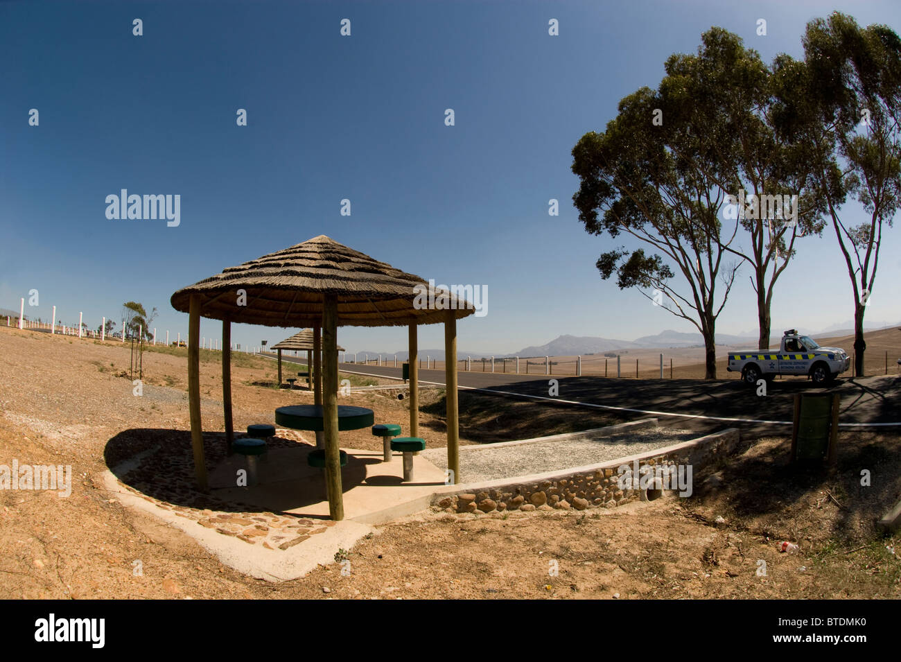 A roadside rest stop along a quiet country road Stock Photo - Alamy