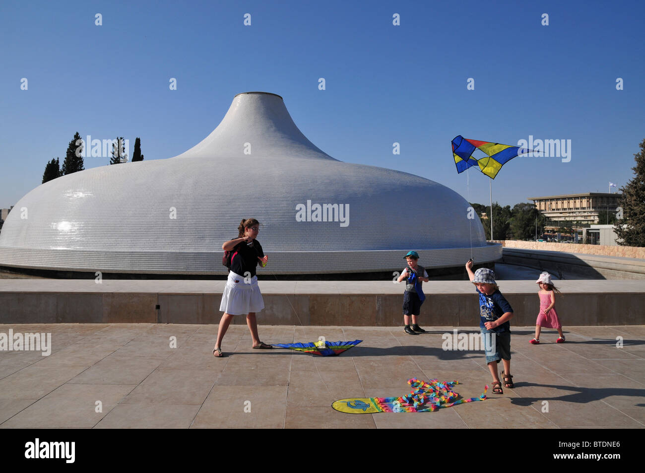 Israel, Jerusalem, Israel Museum, The Shrine of the Book focuses on the ...