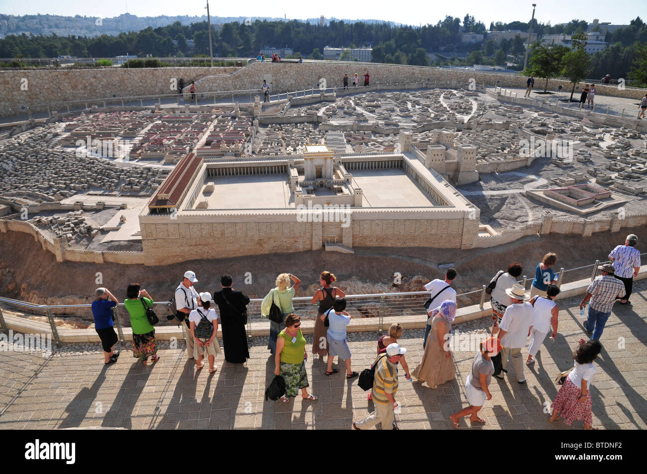 Israel, Jerusalem, Israel Museum. Model of Jerusalem in the late second ...