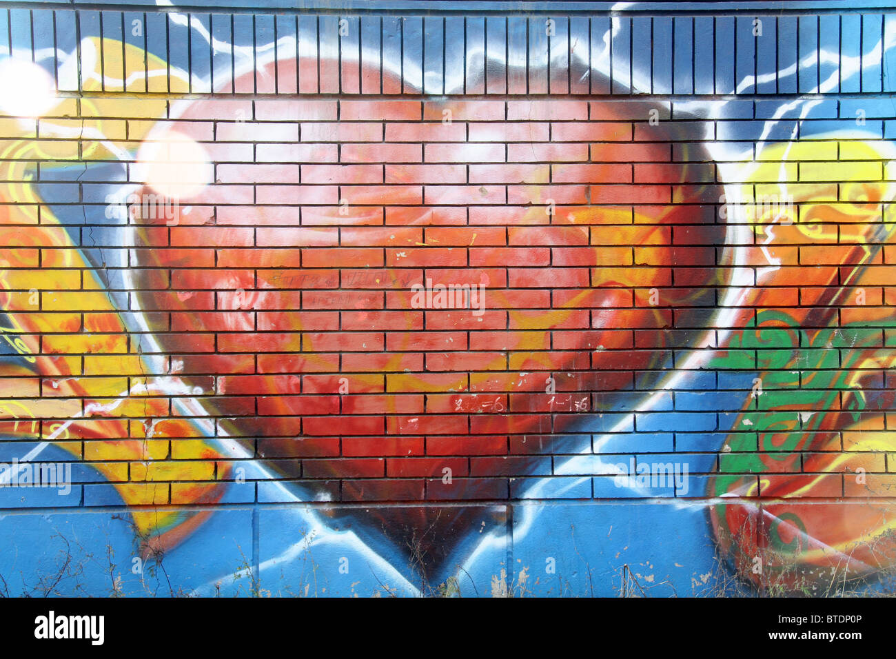 Bright graffiti hi-res stock photography and images - Alamy