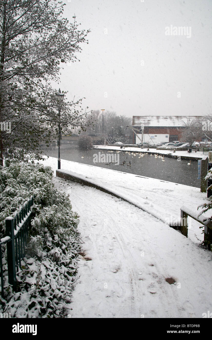 Victoria Park Newbury Berkshire Snow 2009 Stock Photo - Alamy