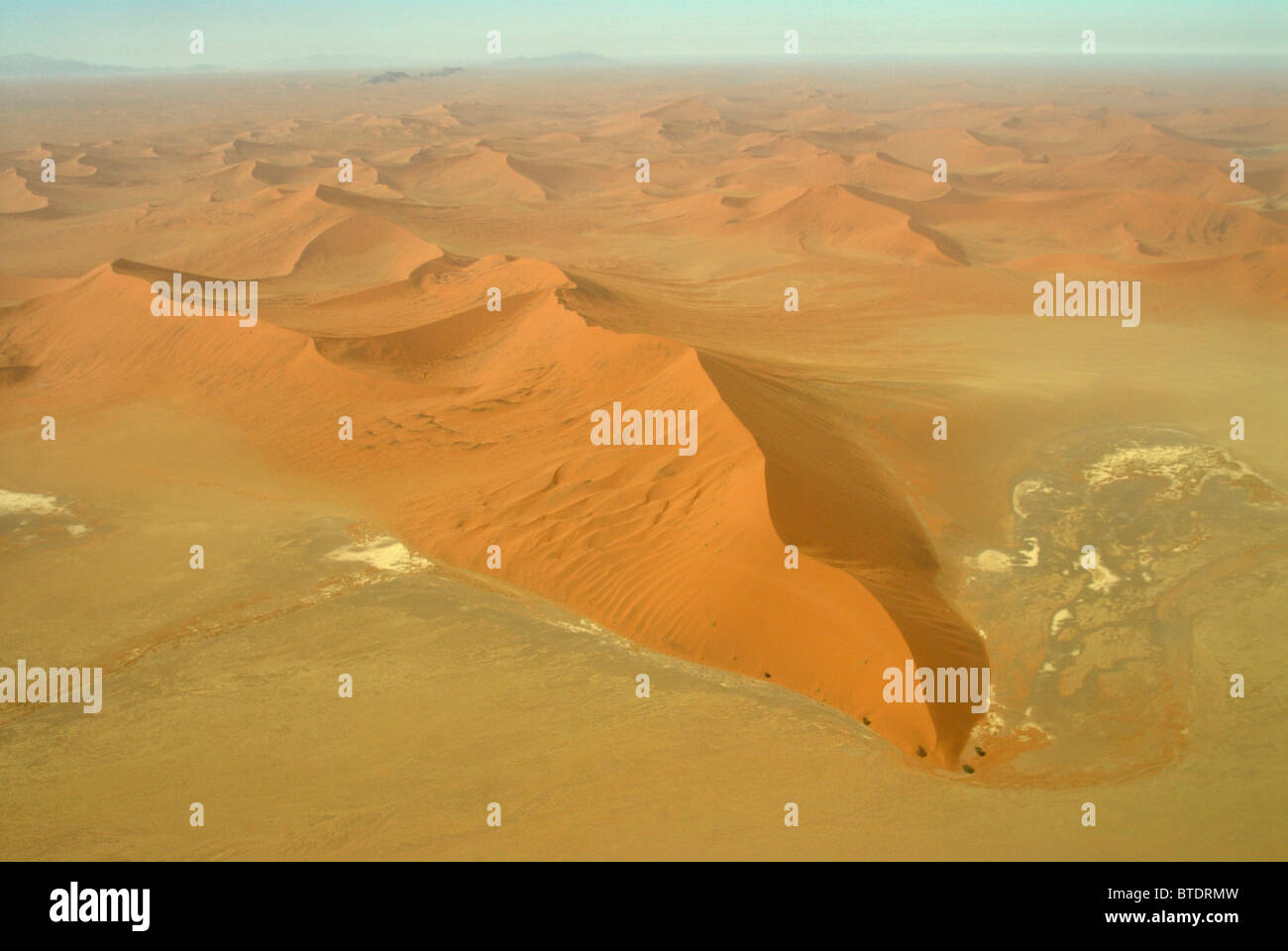 Aerial view of sand dunes Stock Photo - Alamy