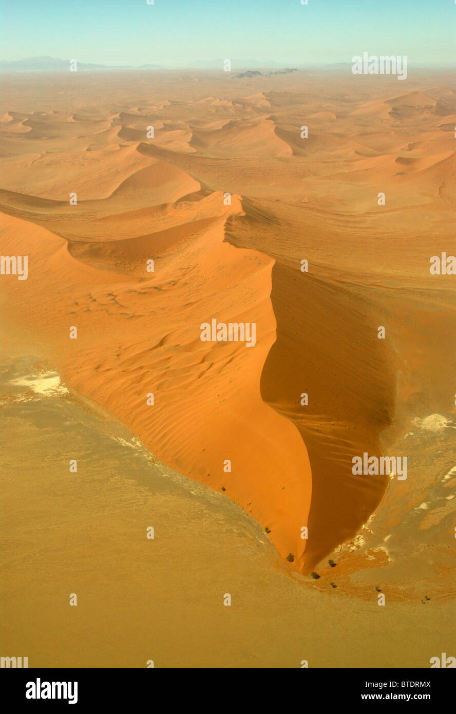 Aerial view of sand dunes Stock Photo - Alamy