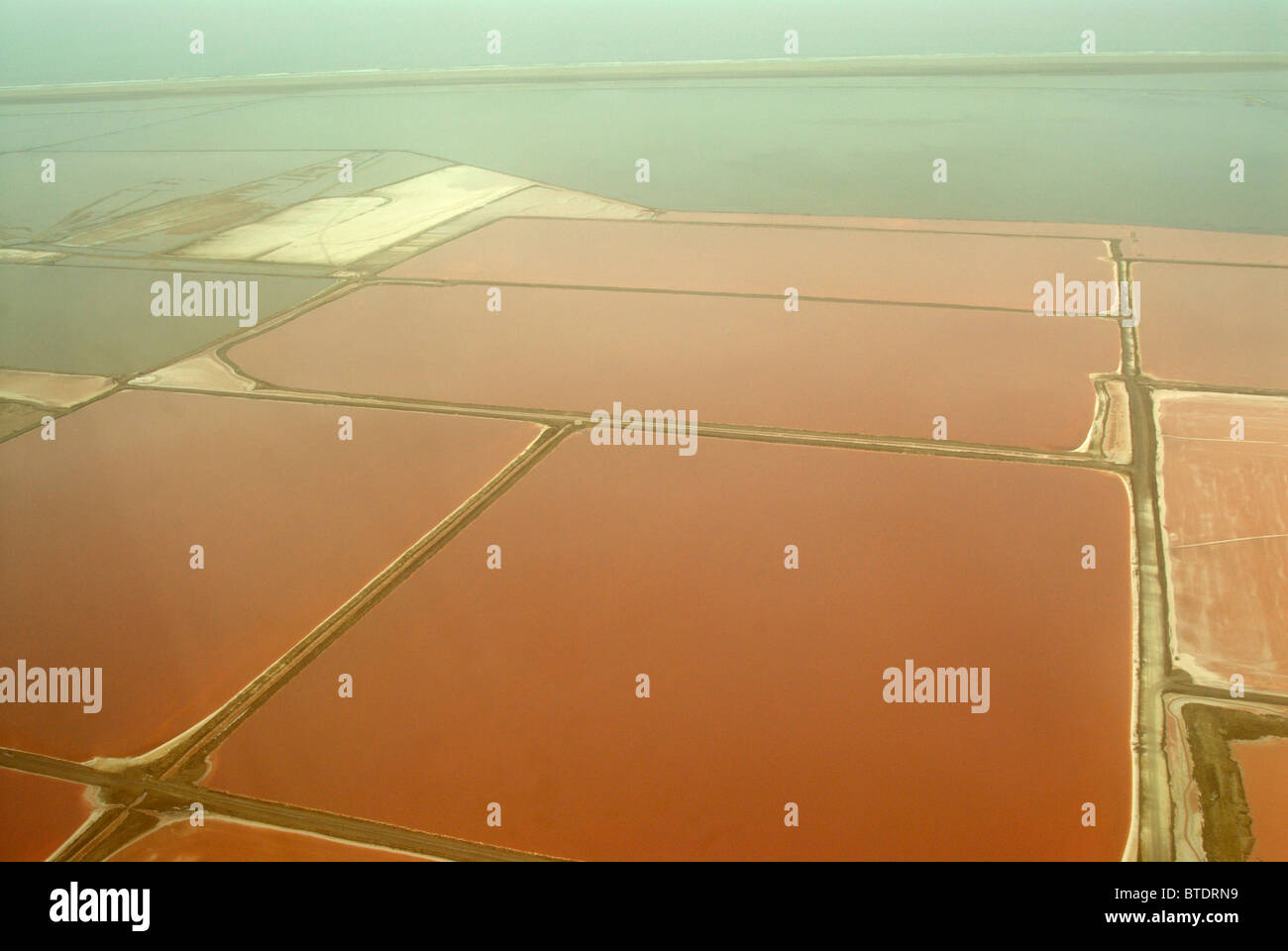 Aerial scenic view salt ponds Stock Photo - Alamy