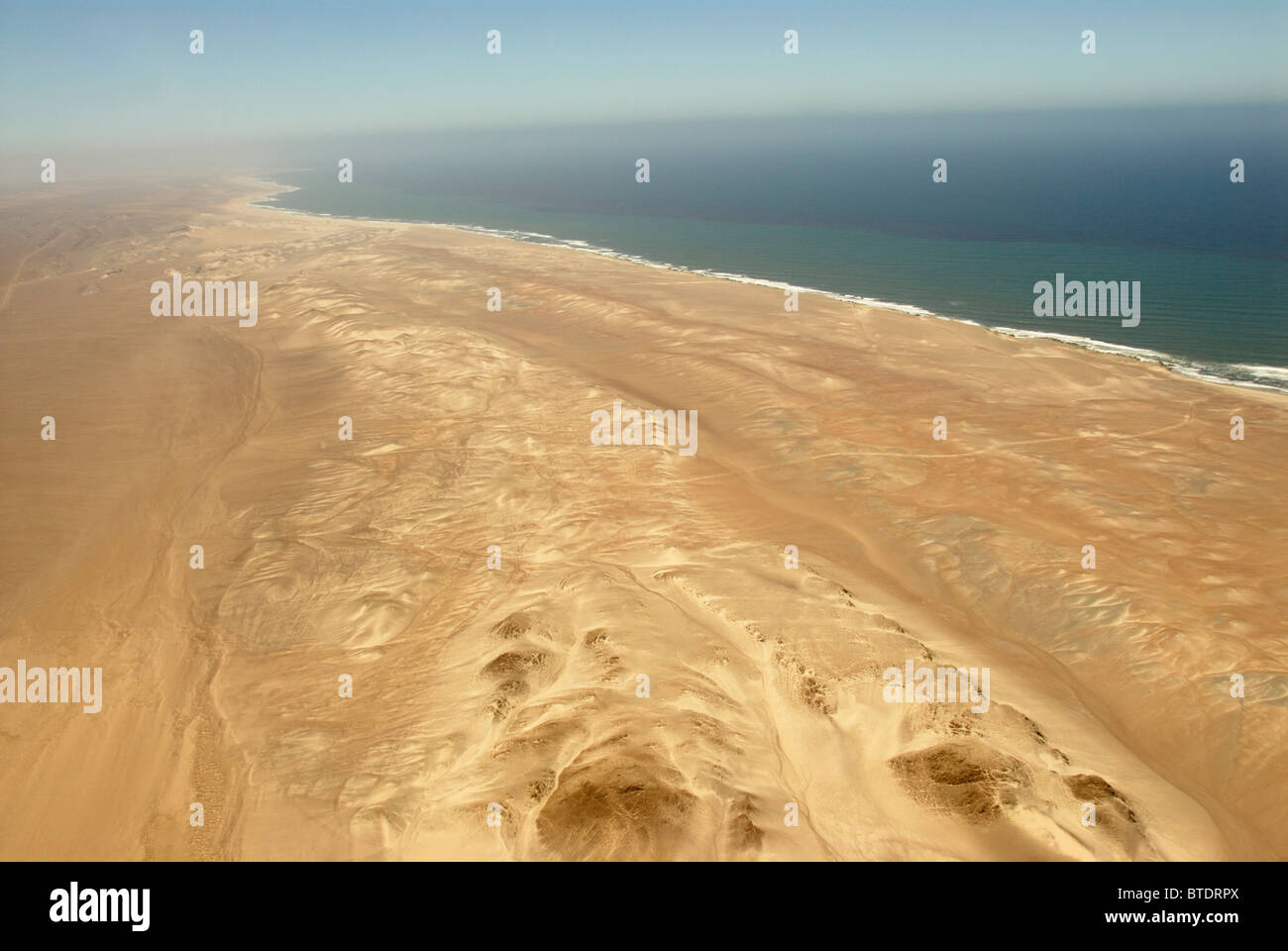 Aerial scenic view over Skeleton Coast Stock Photo - Alamy