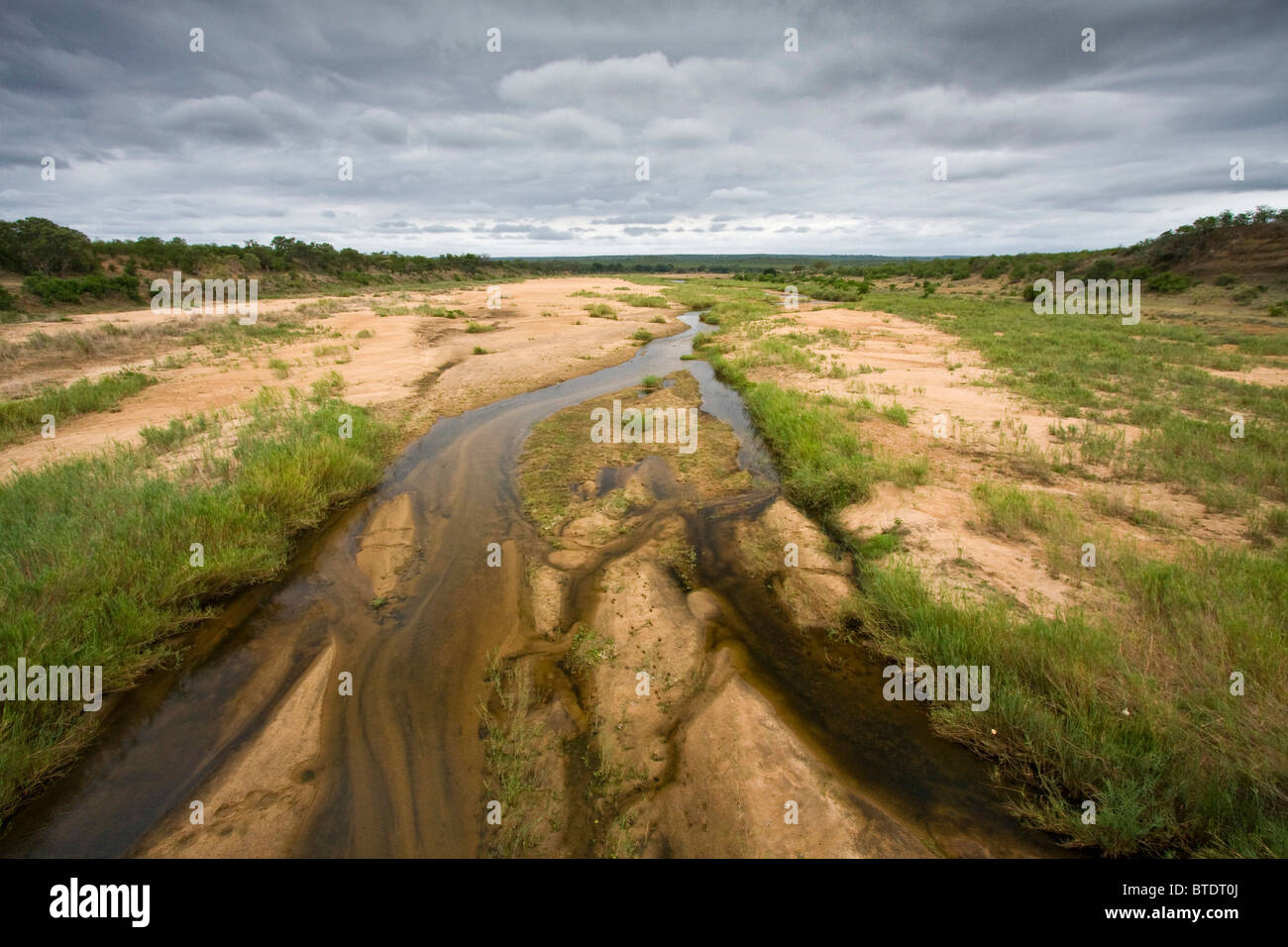 Landscape with stream Stock Photo - Alamy