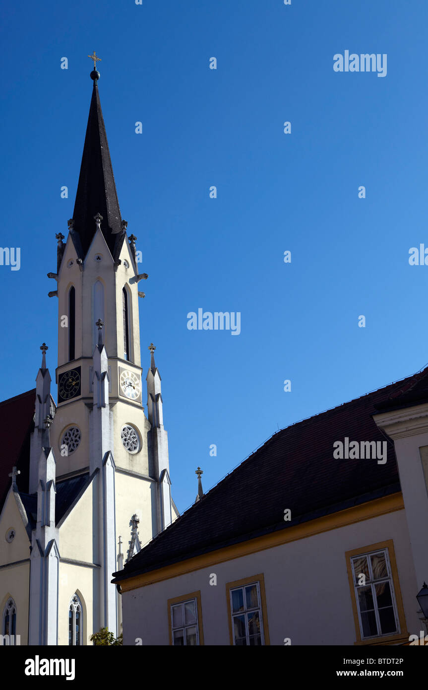 Gothic Pfarrkirche parish church, Melk Austria Stock Photo - Alamy