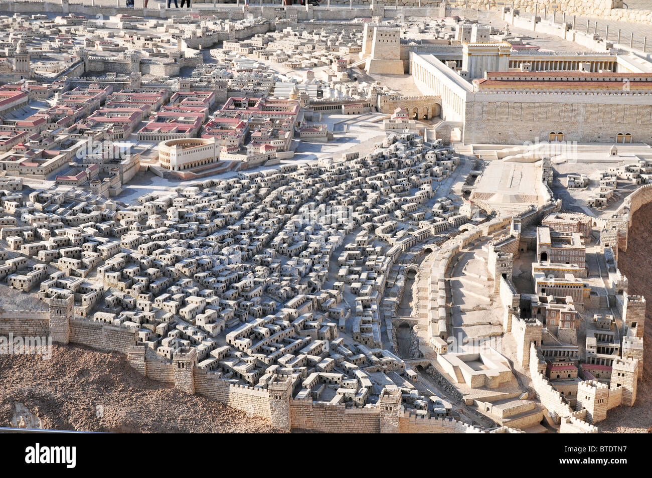 Israel, Jerusalem, Israel Museum. Model of Jerusalem in the late second ...