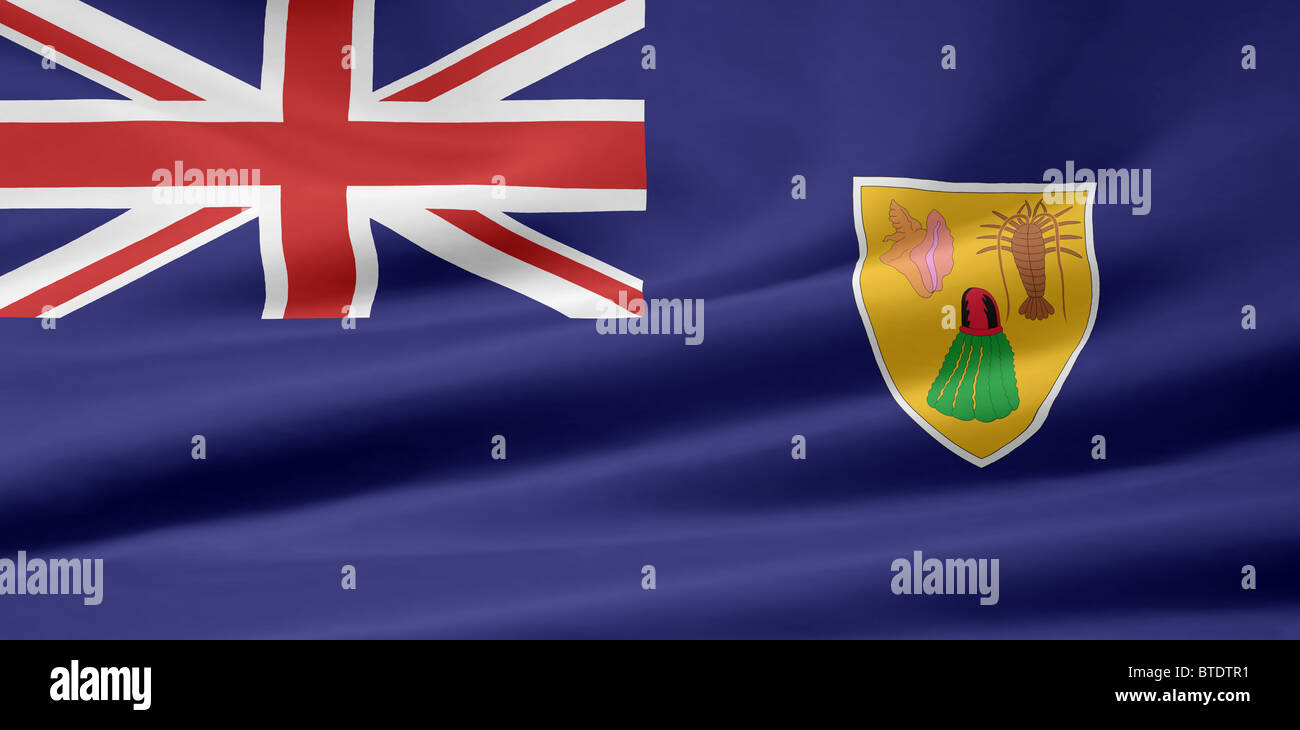 Very large flag of Turk and Caicos Islands Stock Photo - Alamy