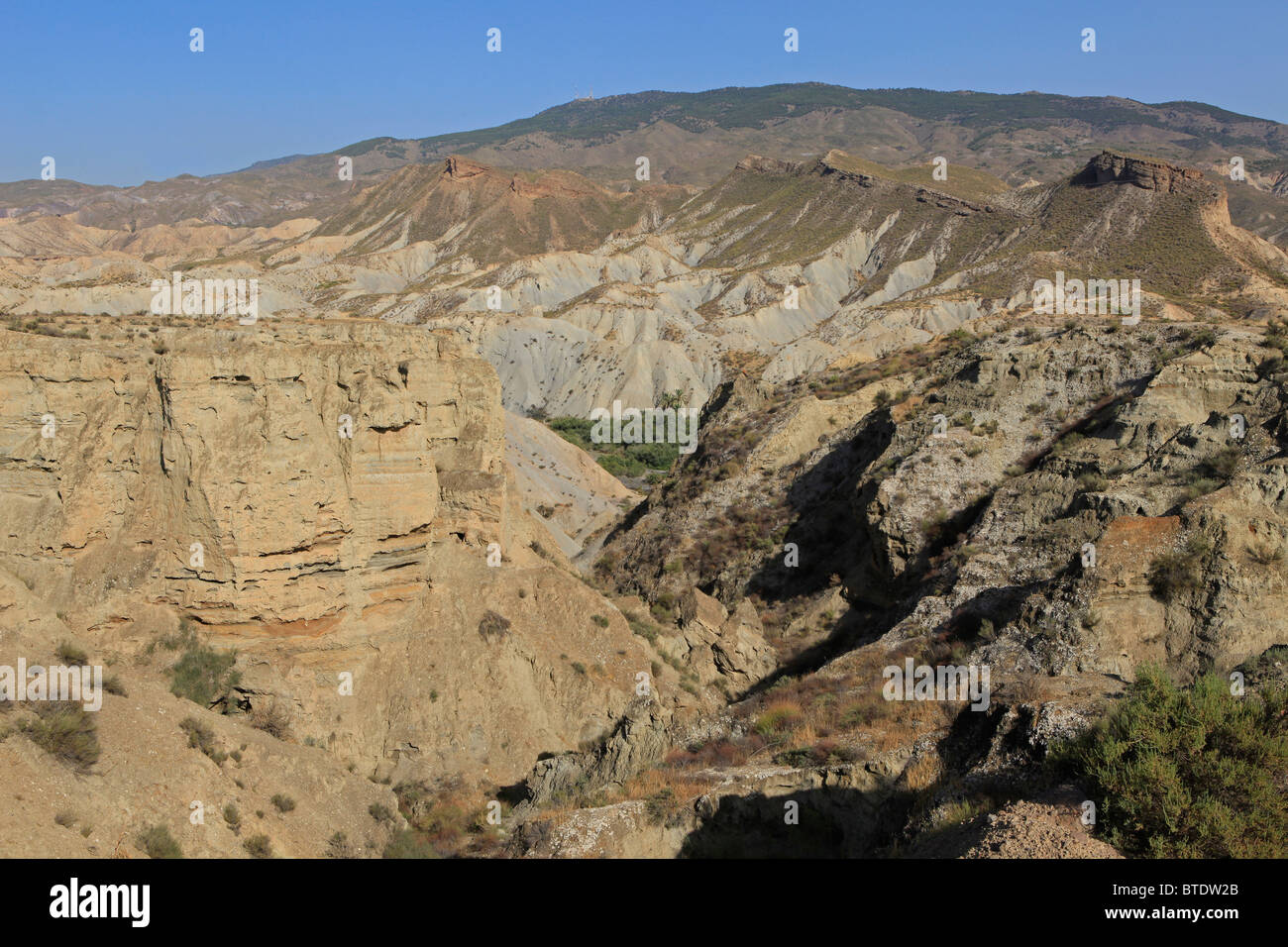 A canyon in the Tabernas Desert in Andalusia, Spain Stock Photo - Alamy