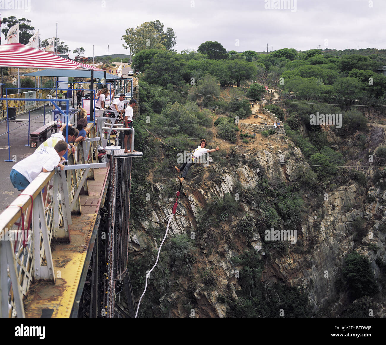 Bungee Jumping at Gourits River Bridge Stock Photo - Alamy