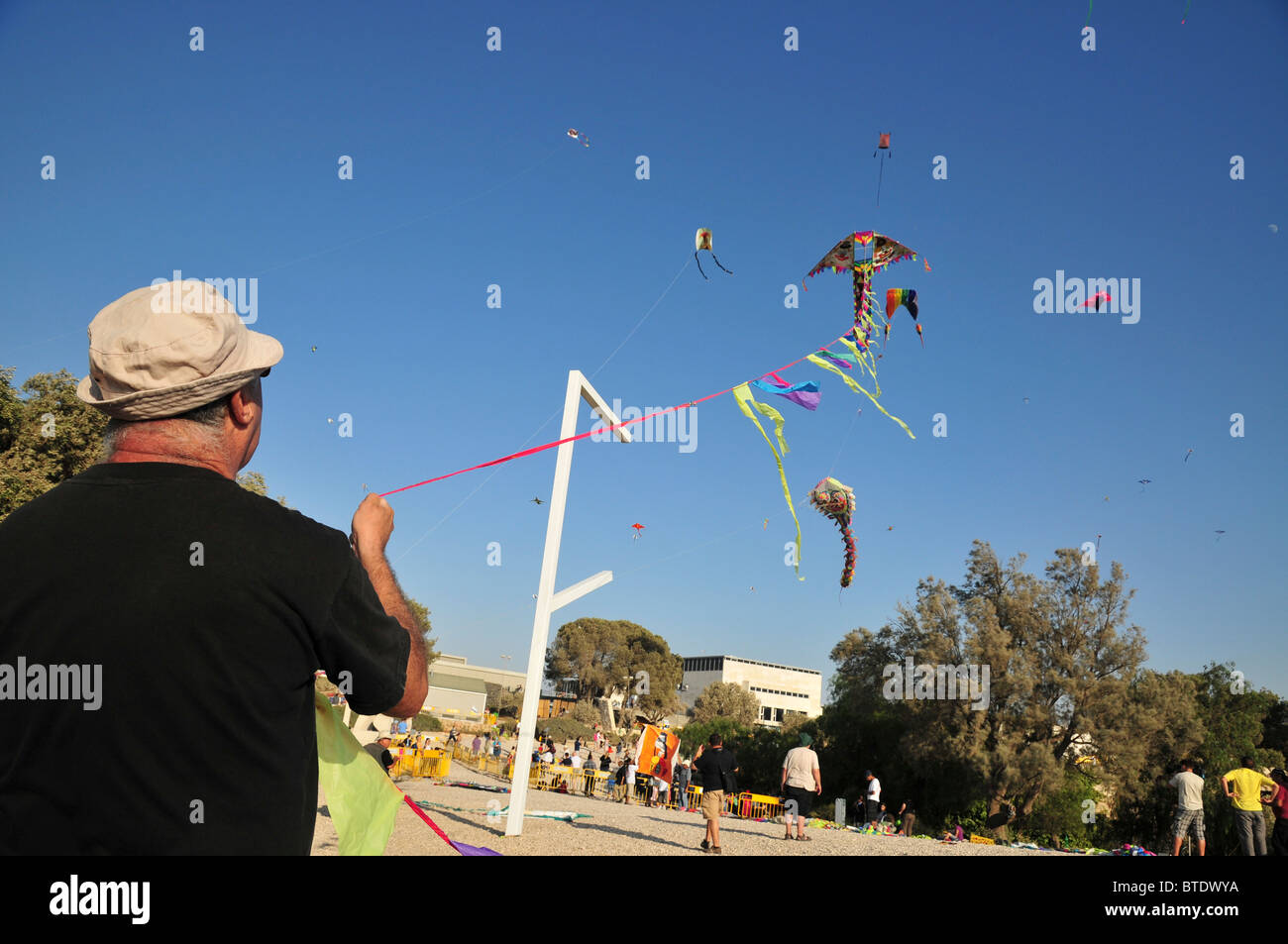 Israel, Jerusalem, Israel Museum kite festival Stock Photo - Alamy