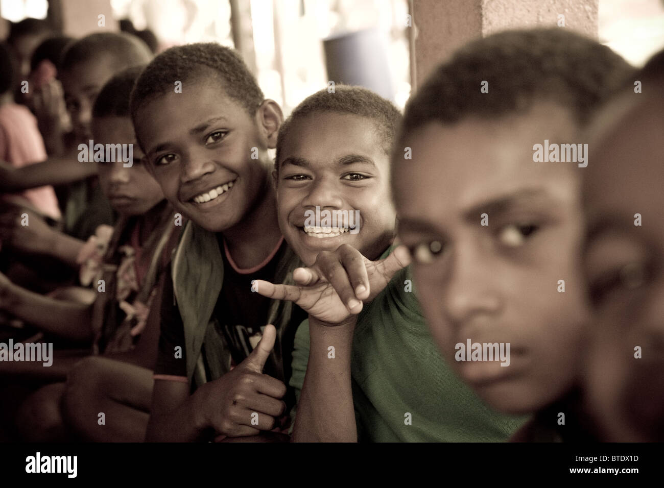 Fijian school children hi-res stock photography and images - Alamy