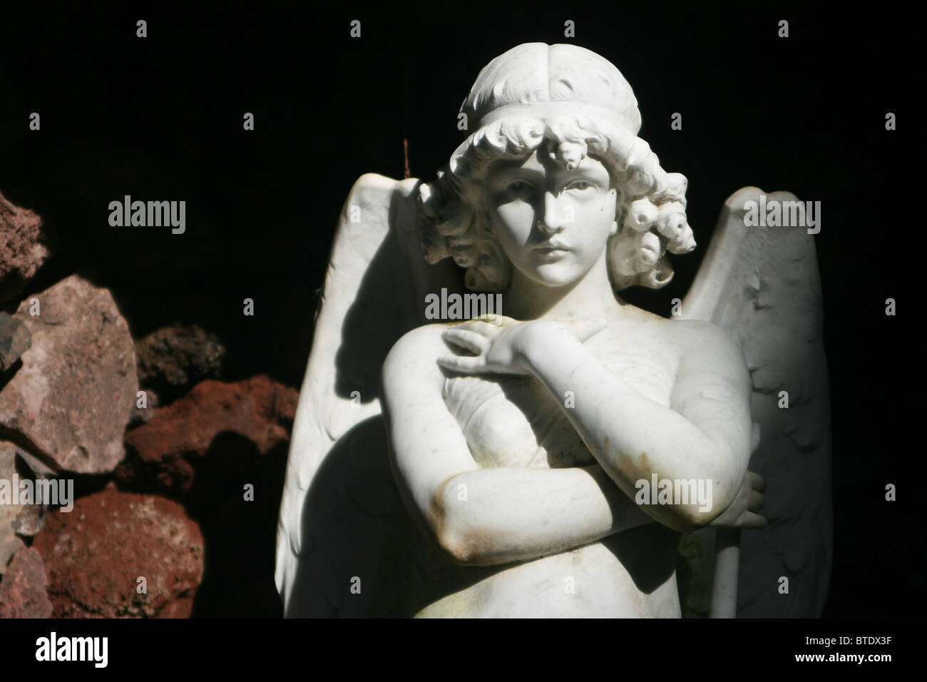 Statue of an Angel, Monte Palace Tropical Gardens, Madeira Island Stock ...