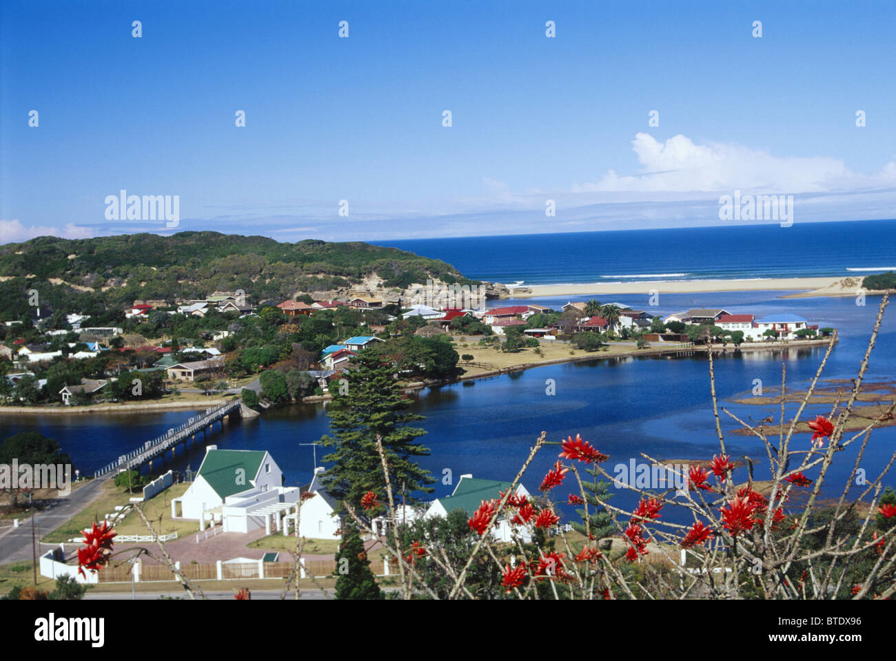 The coastal Groot Brak Island on the Garden Route in the Western Cape ...