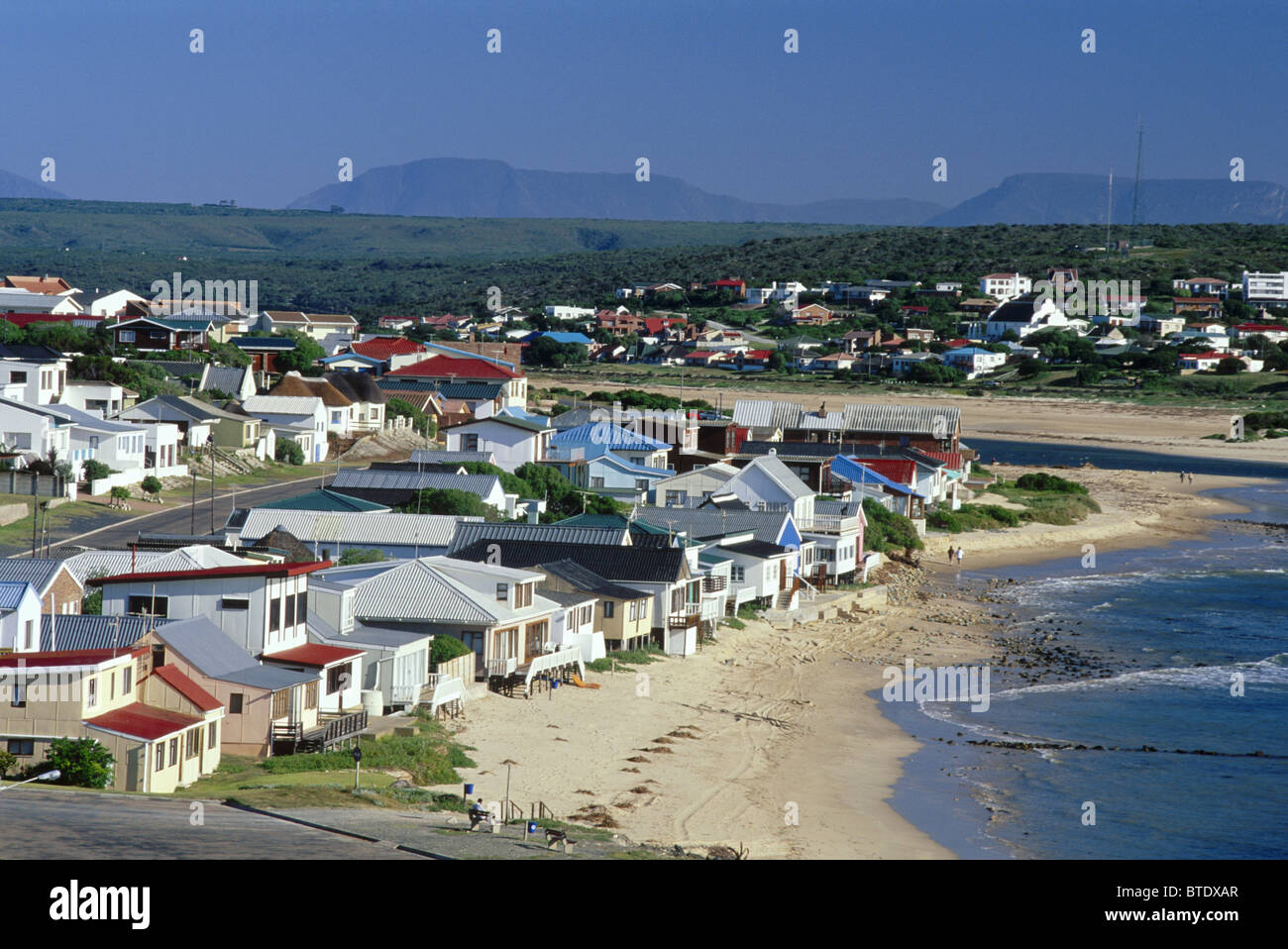 Still Bay historical beach homes Stock Photo - Alamy