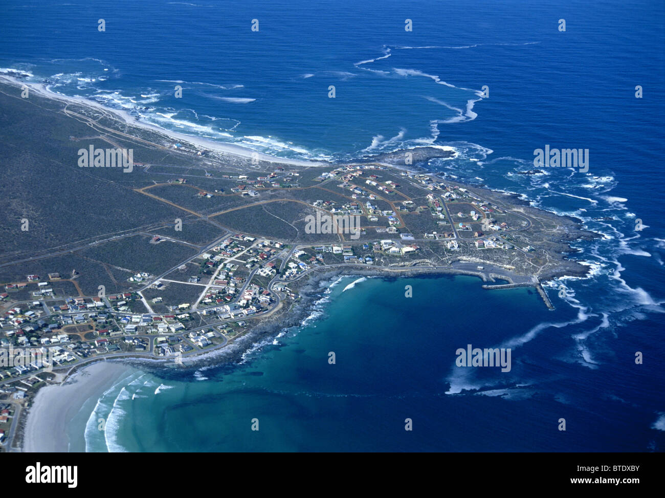 Aerial View Yzerfontein (ca Yr 1993) on the Western Cape Coast Stock ...