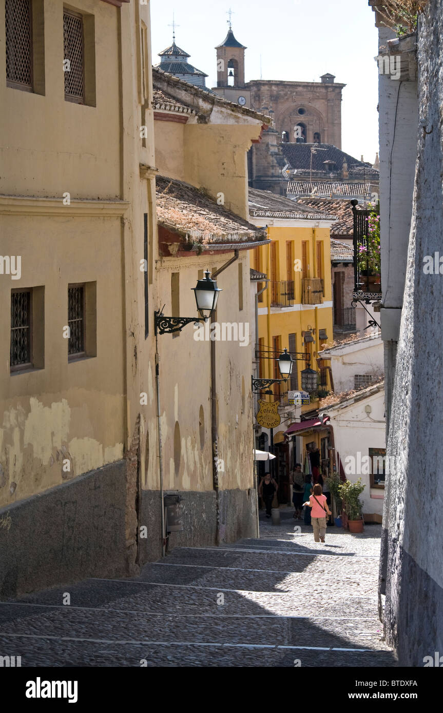 Granada town city historic center Spain Andalusia Stock Photo - Alamy