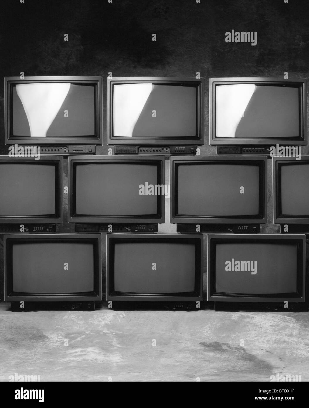 stacked production displays monitors Stock Photo - Alamy