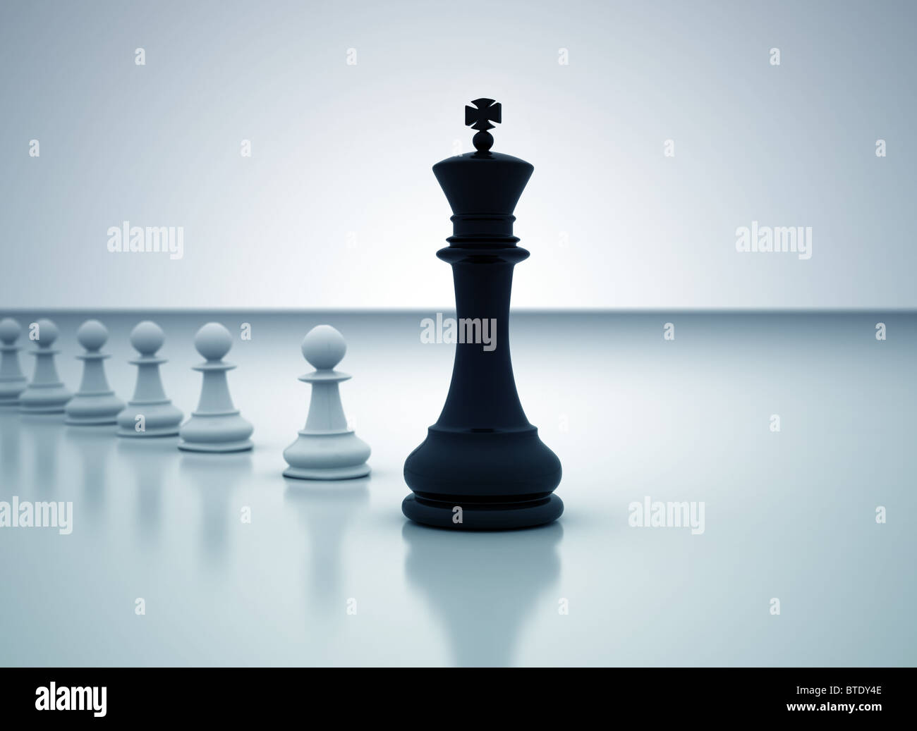 Leadership concept - Chess king Leading the way Stock Photo - Alamy