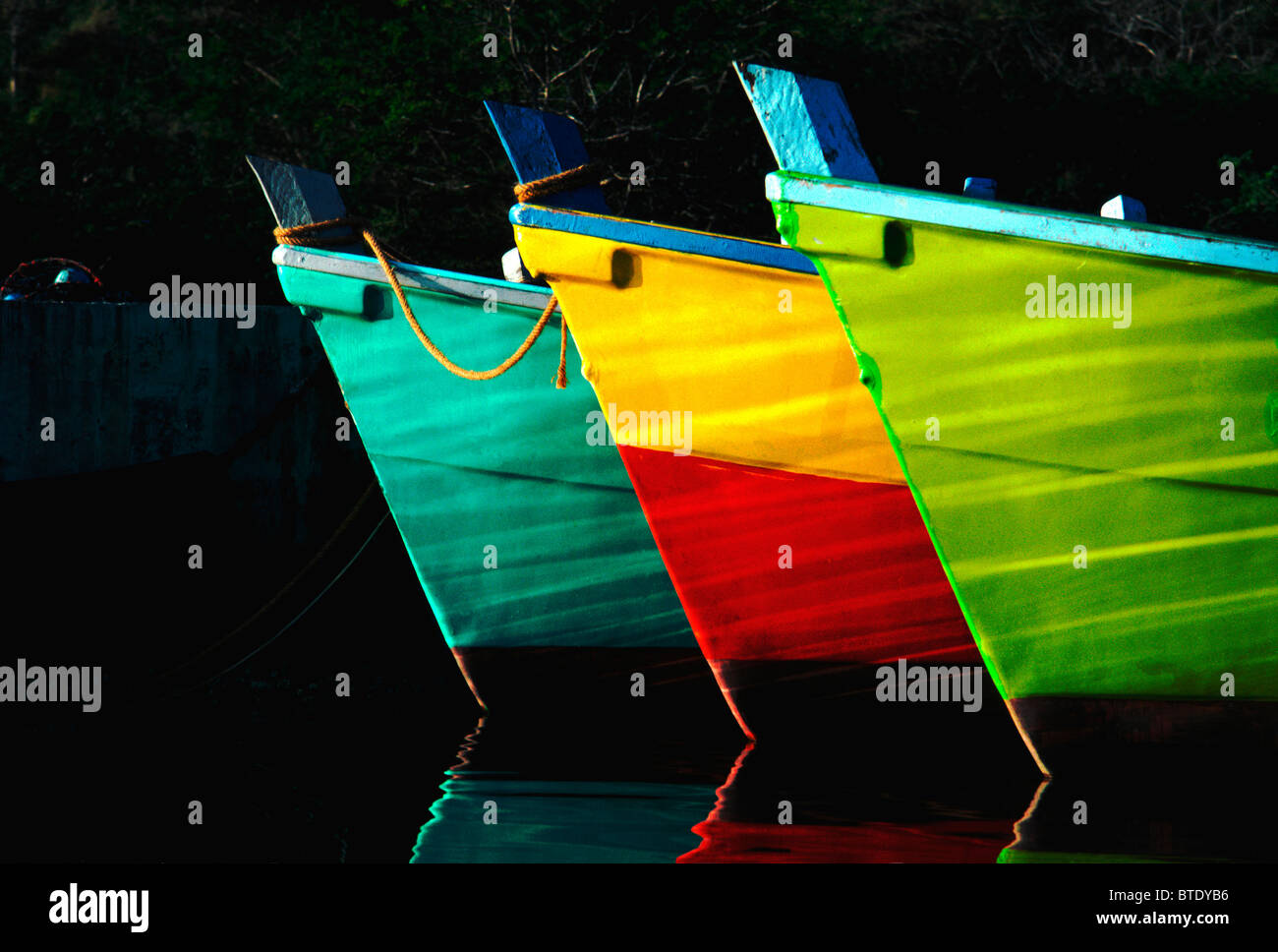 Colourful Boats, Detail Stock Photo - Alamy